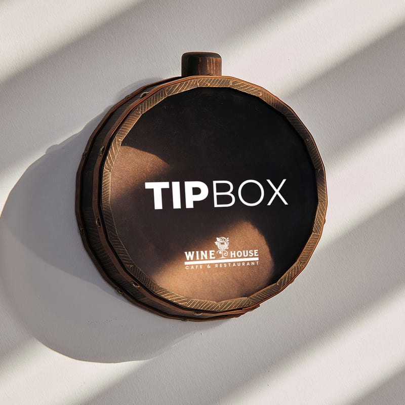 Kafe Restaurant Logo Özelleştirmeli Tip Box Kutusu | Hediye Sepeti